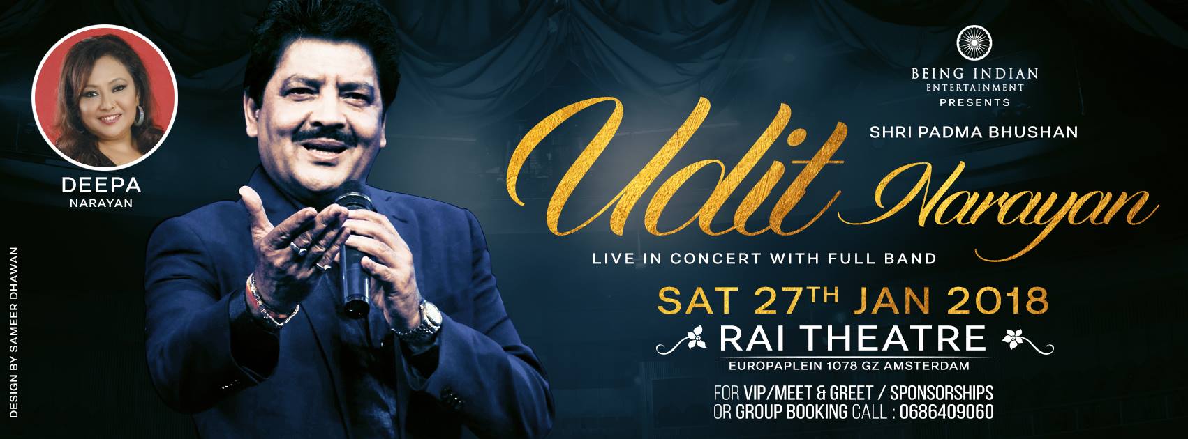 Udit Narayan LIVE Concert 2018 Europaplein 2 Amsterdam - Search Indie